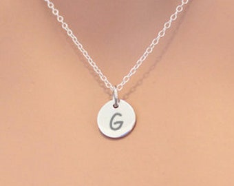 Initial g necklace | Etsy