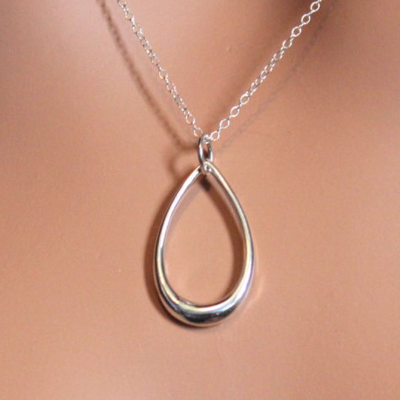 Teardrop Necklace - Etsy