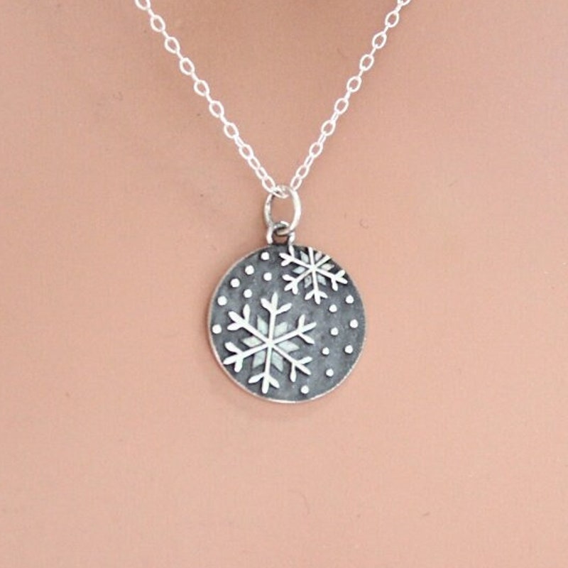 Snowflake Necklace - Etsy