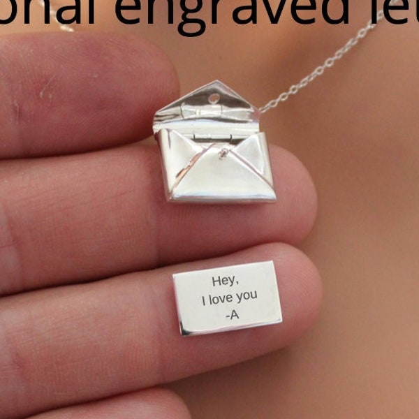 Envelope Necklace - Etsy