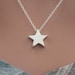 Sterling Silver Star Bead Charm Necklace, Star Bead Charm Necklace ...