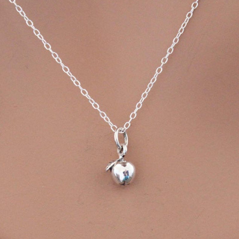 Apple Necklace - Etsy