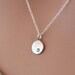 Sterling Silver August Birthstone Necklace, Simple August Birthstone ...