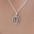 Sterling Silver L Letter Heart Necklace, Silver Tiny Stamped L Initial ...