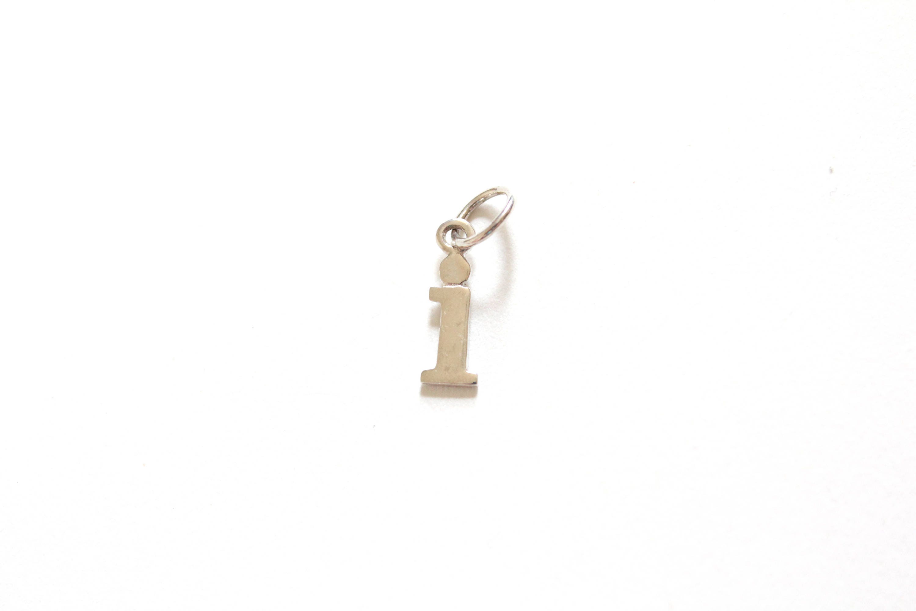 Sterling Silver Lowercase I Initial Charm I Initial Large I - Etsy