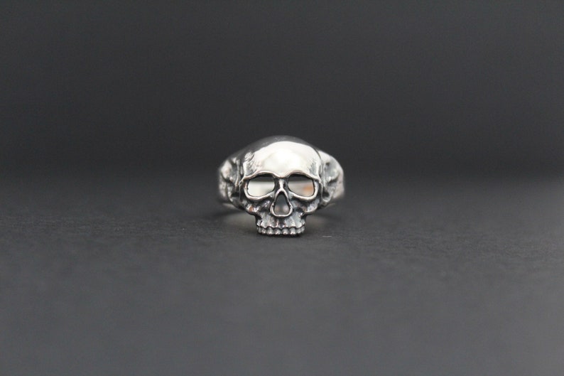 Sterling Silver Chunky Skull Ring Sterling Silver Skull Ring | Etsy