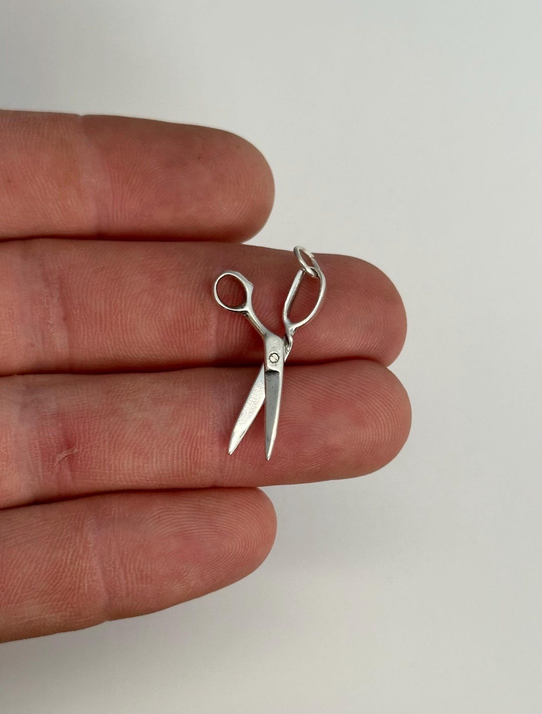 Sterling Silver Scissors Charm - Etsy Australia
