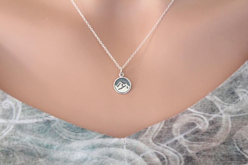Sterling Silver Earth Element Charm Necklace Silver Earth - Etsy