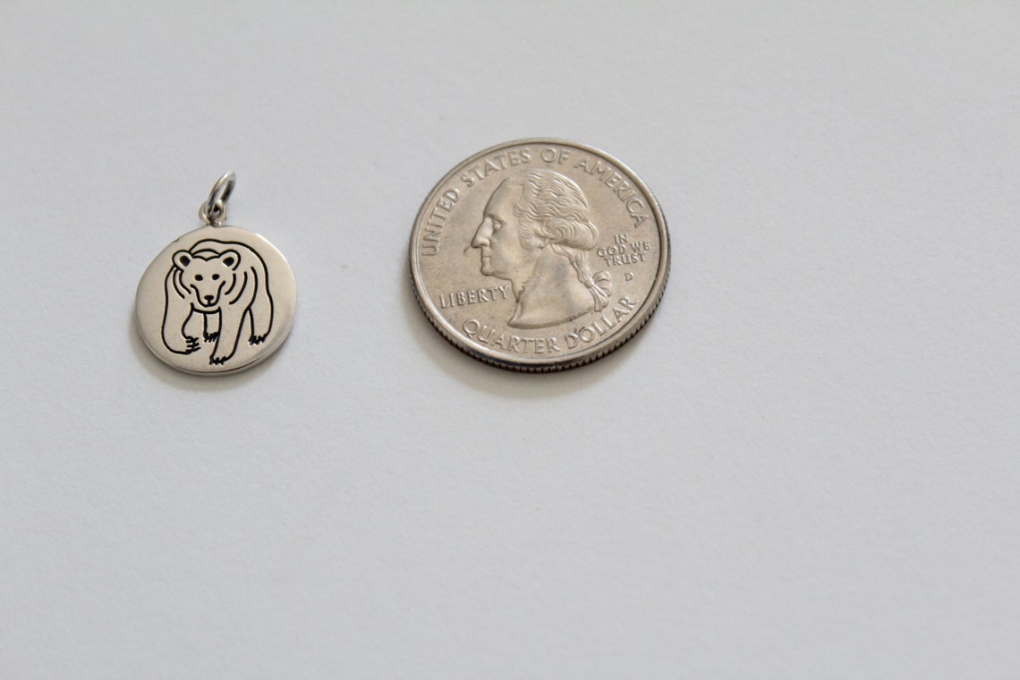 Sterling Silver Bear Spirit Animal Charm: .925 Pendant - Etsy