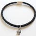 Sterling Silver Bracelet With Sterling Silver Mouse Charm - Etsy