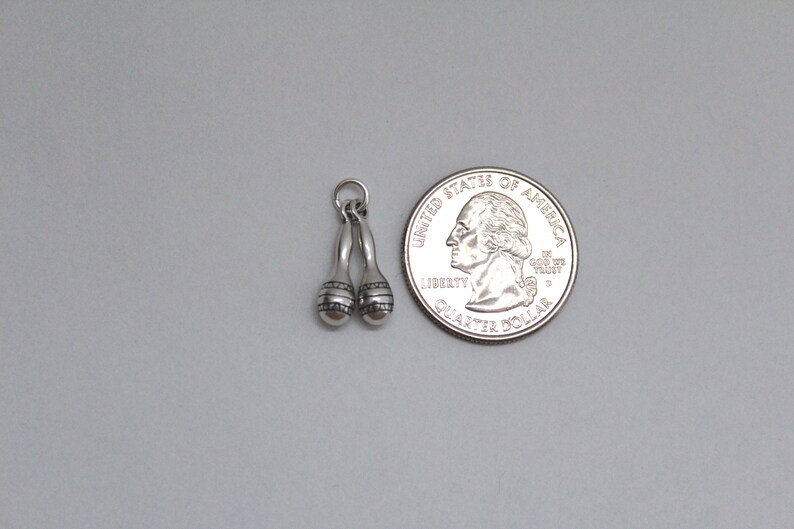 Sterling Silver Maracas Charm Sterling Silver Maracas - Etsy