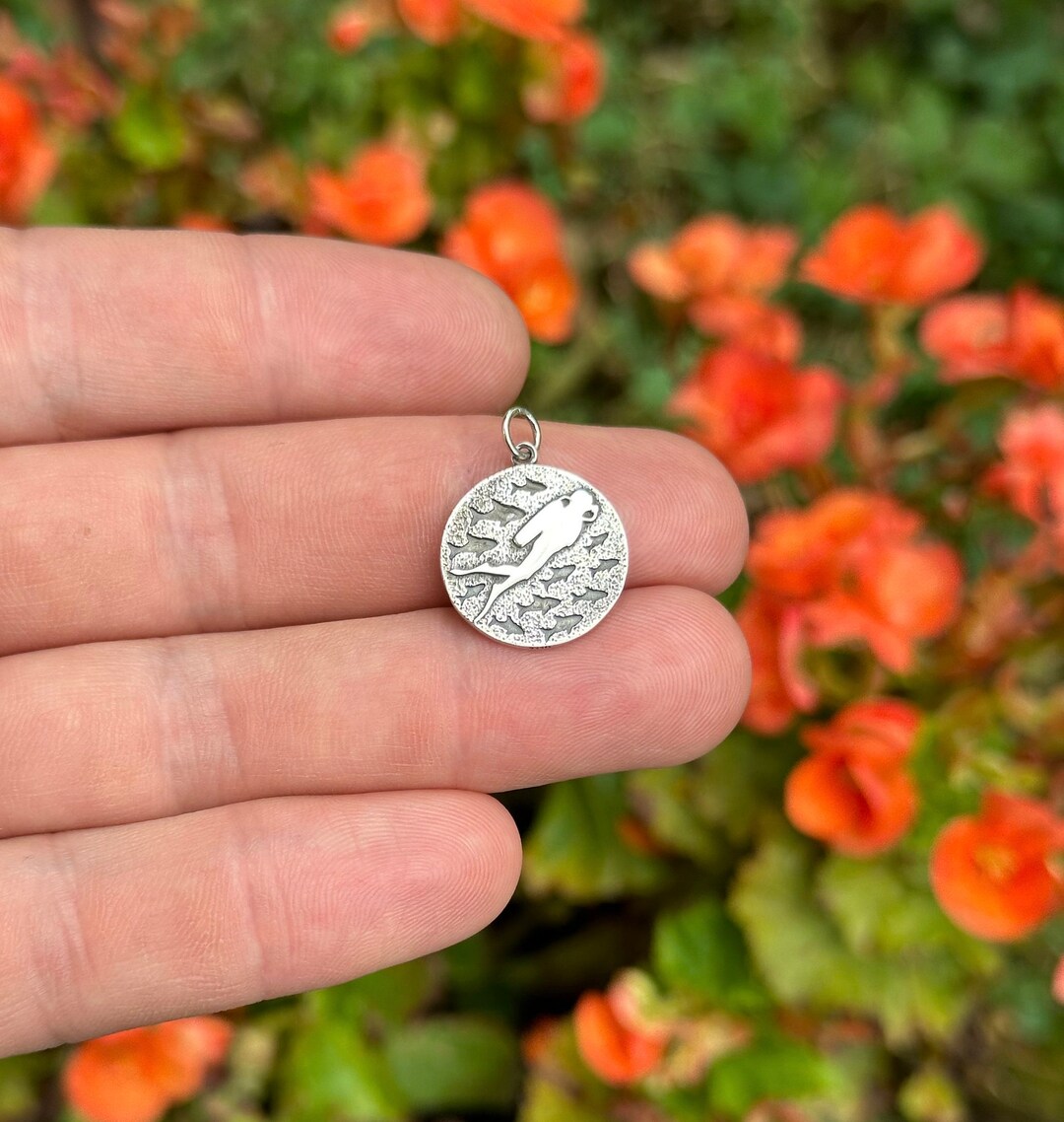 Sterling Silver Scuba Diver Charm: Ocean Fish Pendant - Etsy