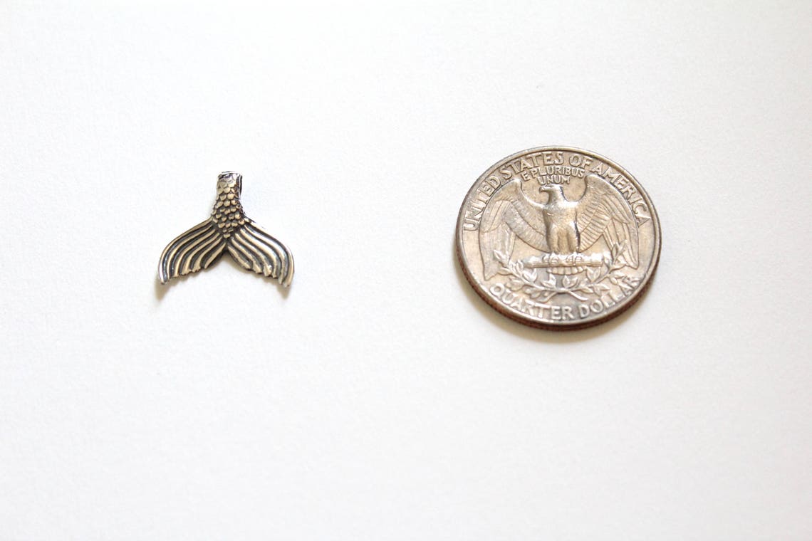 Sterling Silver Mermaid Tail Charm Mermaid Tail Mermaid Tail | Etsy