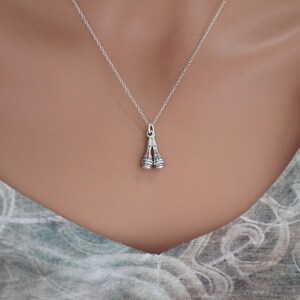 Sterling Silver Maracas Charm Necklace: Latin Fiesta Jewelry - Etsy