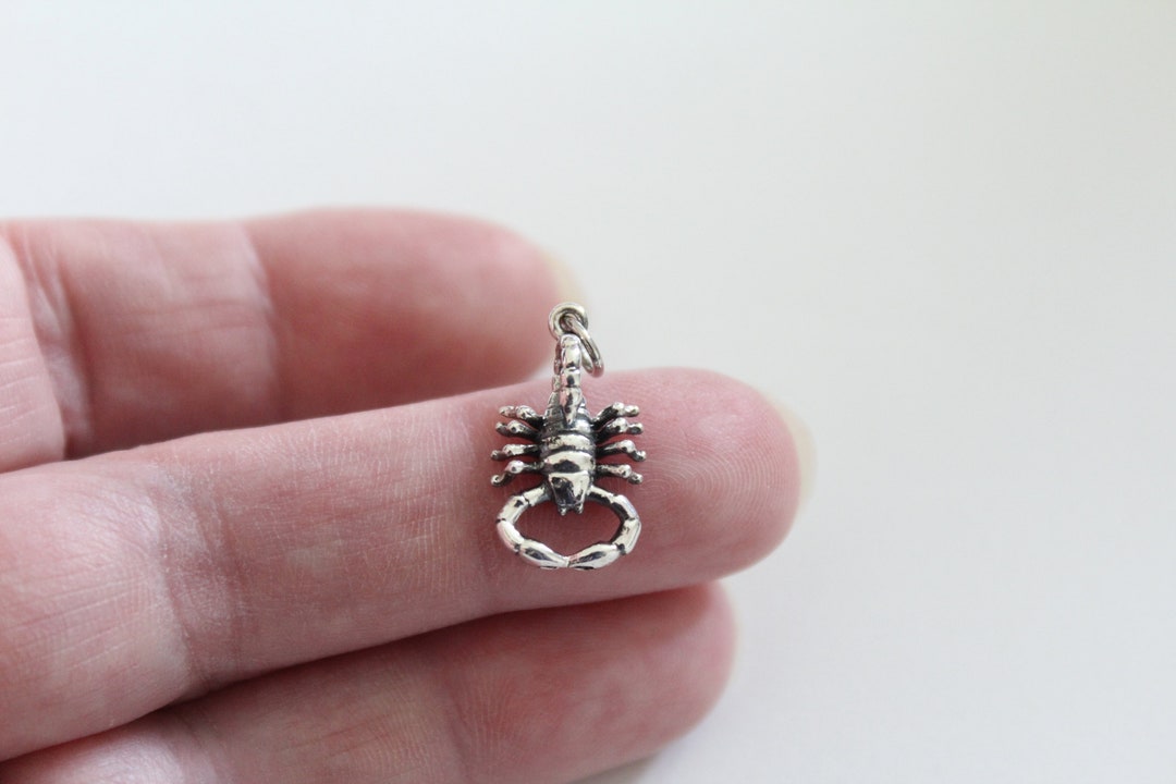 Sterling Silver Scorpion Charm, Western Jewelry - Etsy