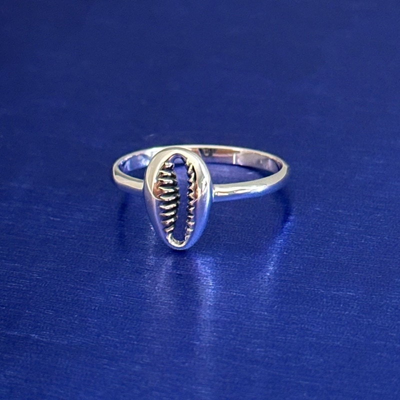 Cowrie Shell Ring - Etsy