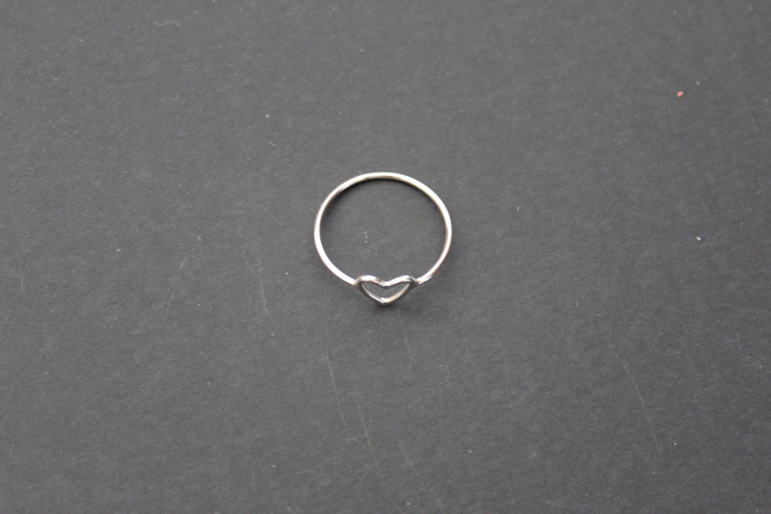 Sterling Silver Open Heart Ring Open Heart Ring Cute Heart - Etsy