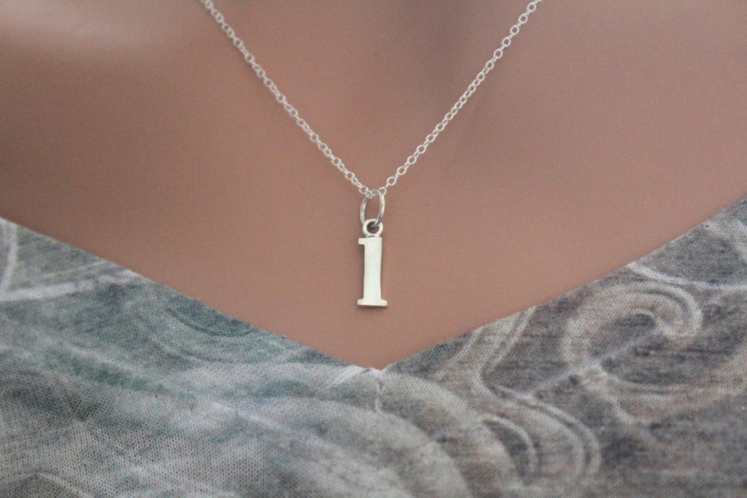 Sterling Silver Lowercase L Initial Necklace - Etsy