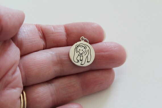 Sterling Silver Bear Spirit Animal Charm Bear Charm Bear - Etsy
