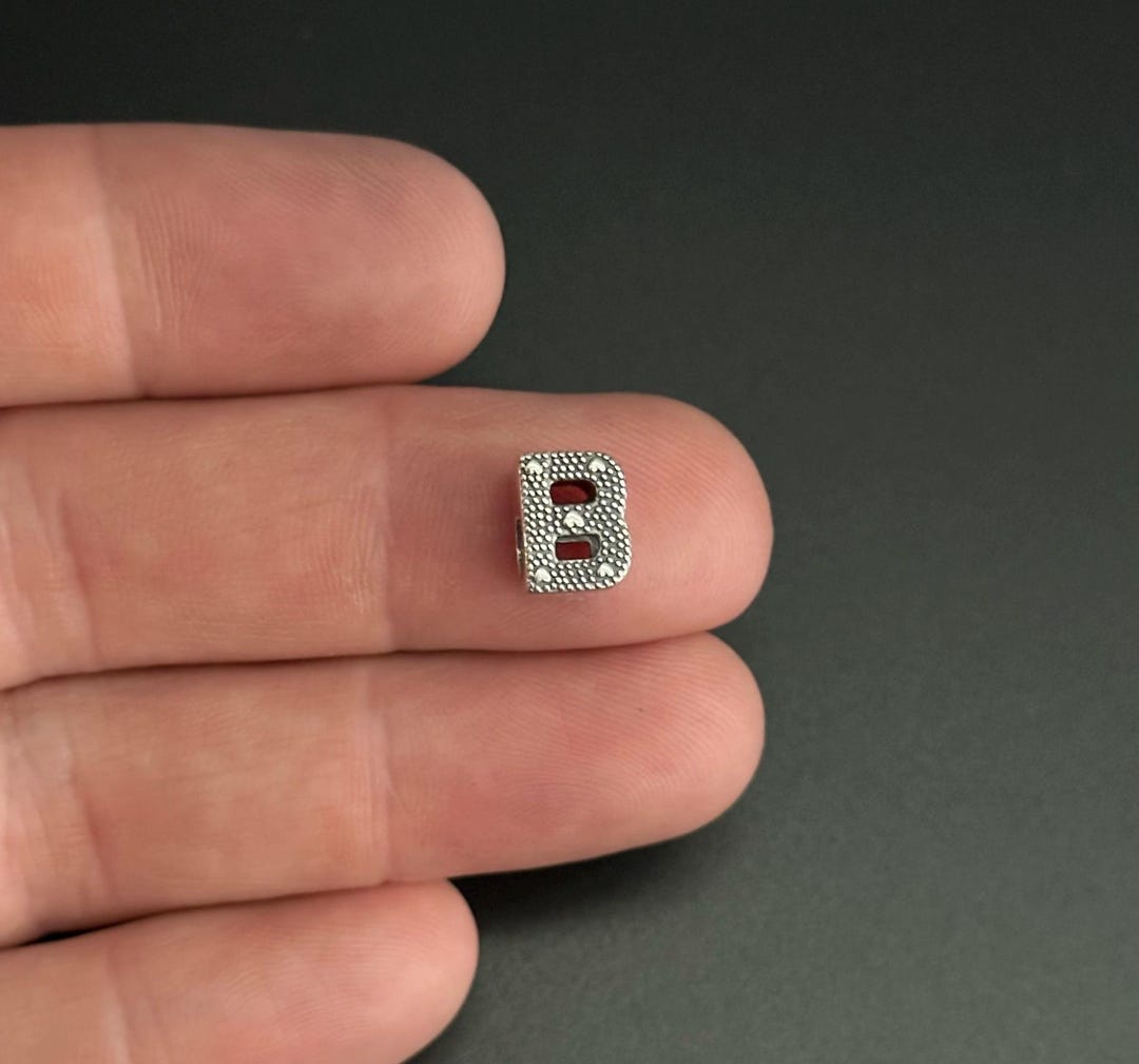 Sterling Silver Letter B Pandora Charm, 925 Sterling Silver Letter B ...