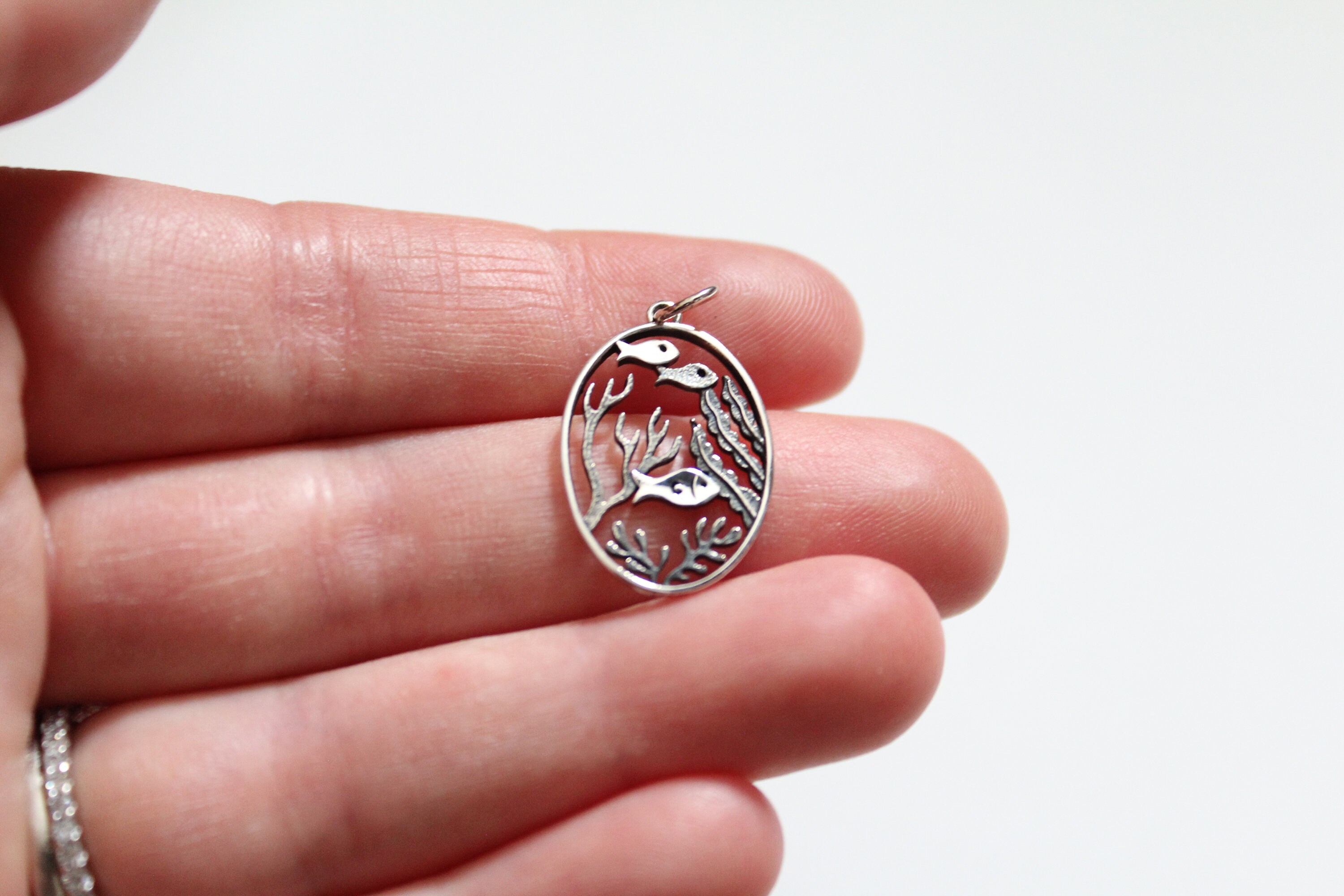 Sterling Silver Sea Life and Fish Charm Sterling Silver Sea - Etsy
