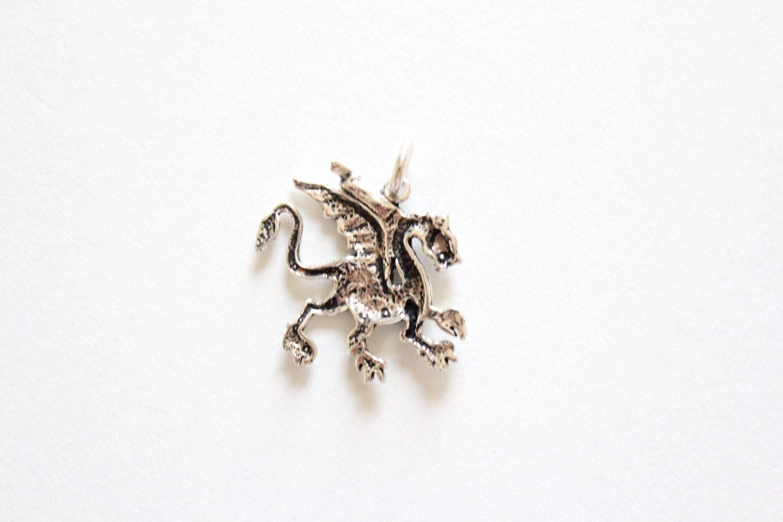 Sterling Silver Dragon Charm Dragon Charm Dragon Pendant - Etsy