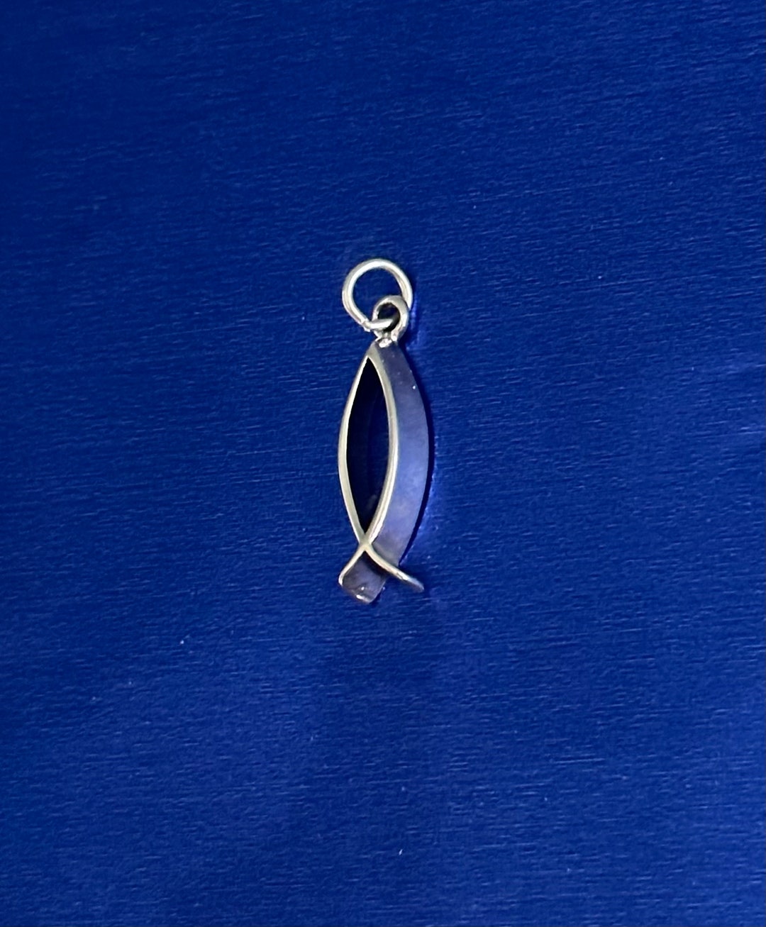 Sterling Silver Ichthys Fish Charm: Christian Symbol Pendant - Etsy