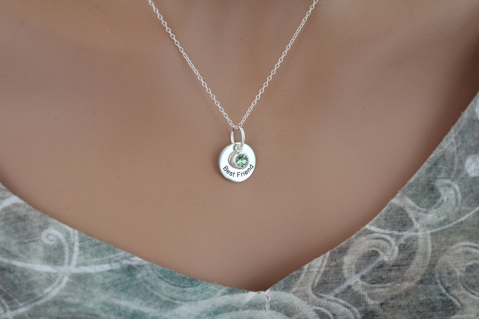 Sterling Silver Custom Best Friends Necklace Gift for Best | Etsy