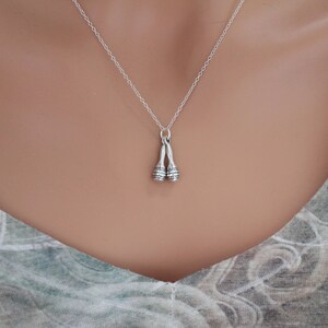Sterling Silver Maracas Charm Necklace: Latin Fiesta Jewelry - Etsy