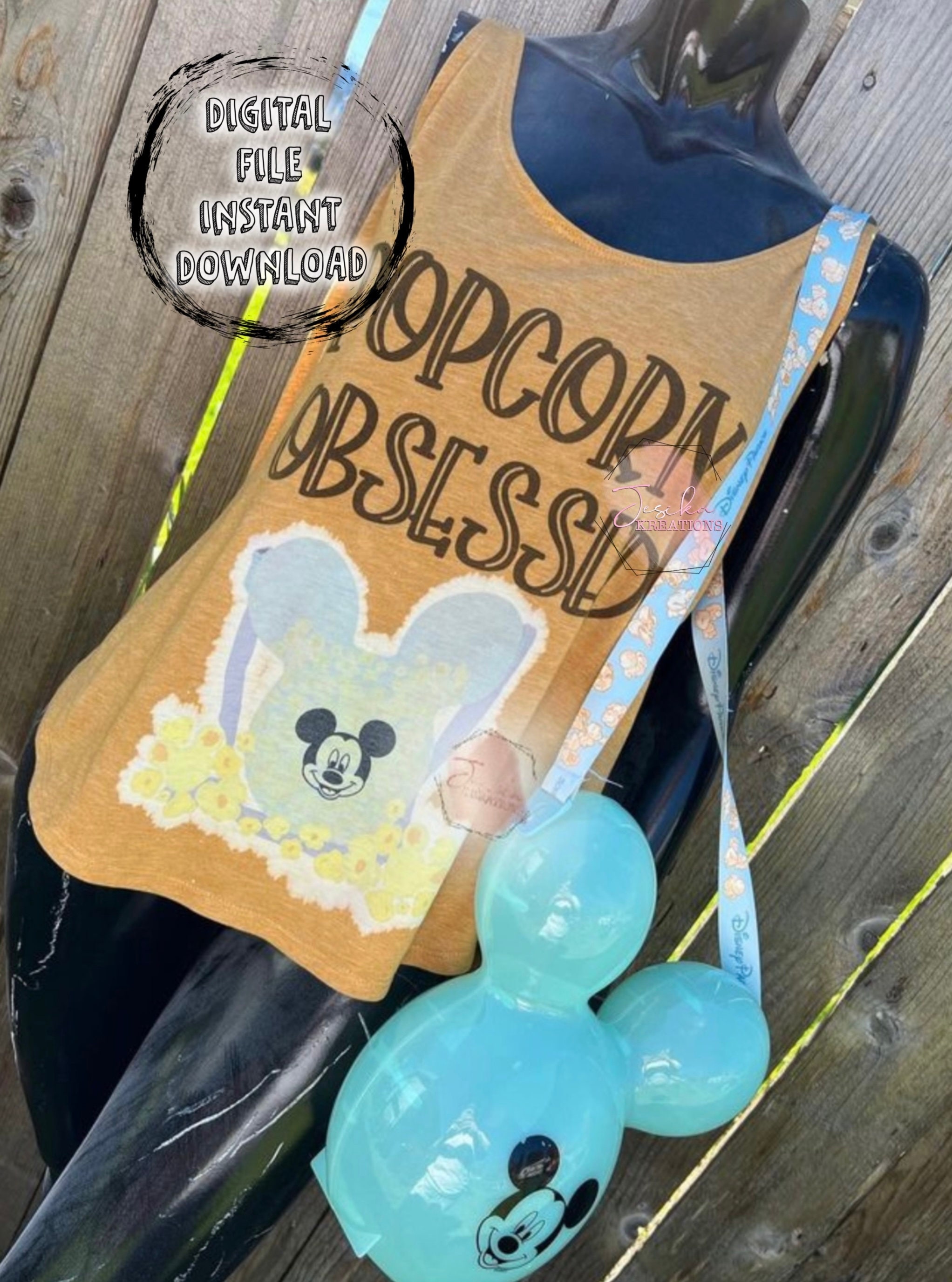 Mouse Popcorn Obsessed Digital PNG - Etsy