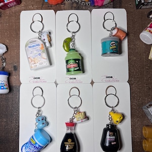 Mini Shopkins Food Stash Keychains / Fun Keychain / Mini Food / Unique ...