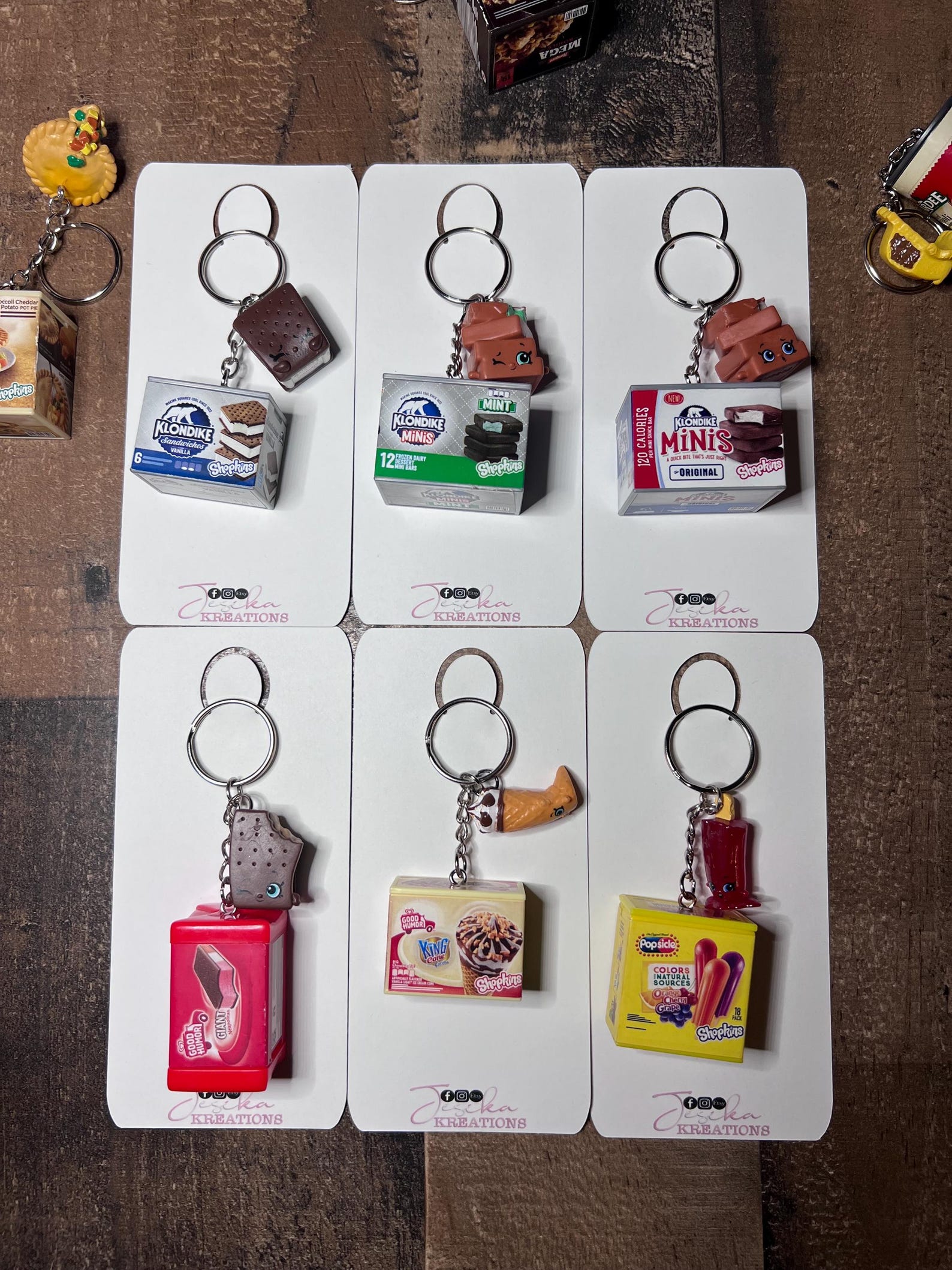 Mini Shopkins Food Stash Keychains / Fun Keychain / Mini Food / Unique ...