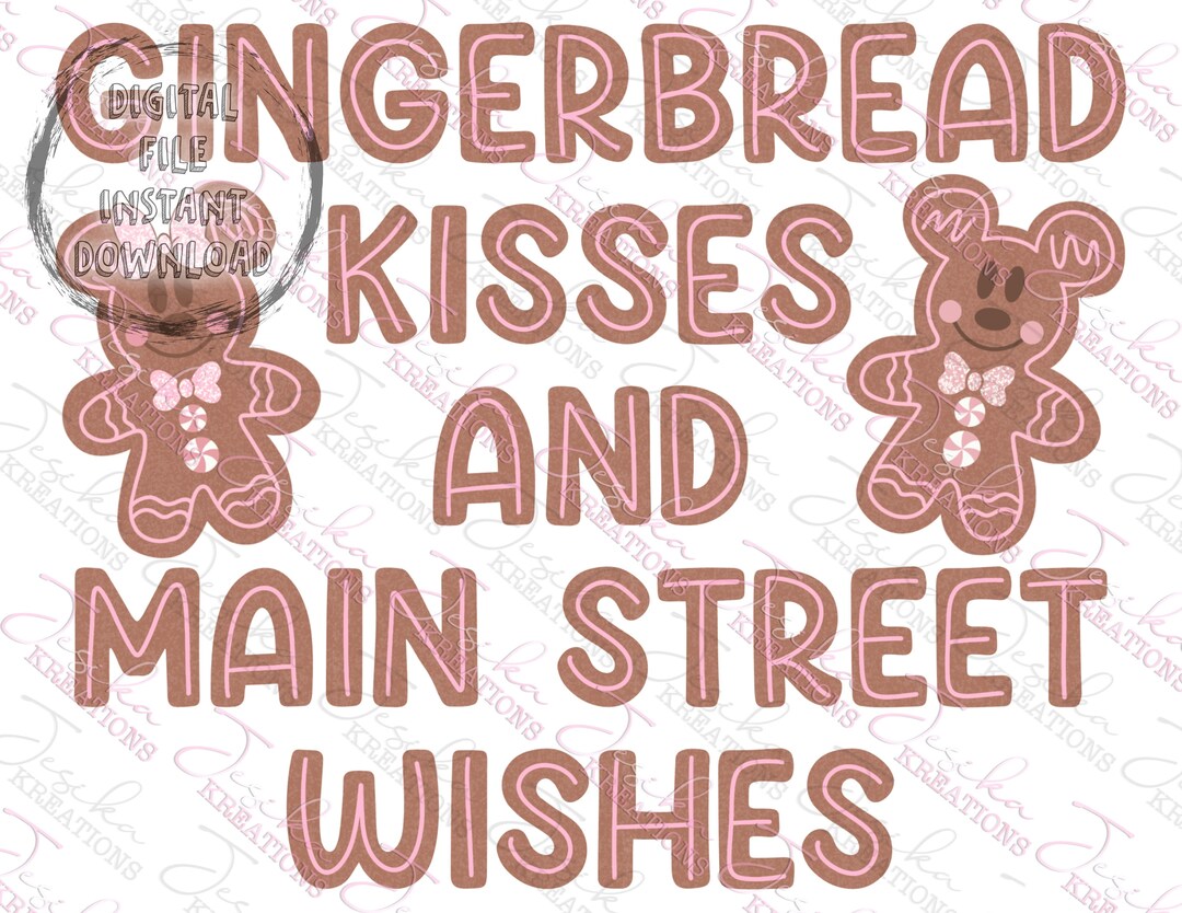 Mouse Gingerbread Digital PNG File - Etsy