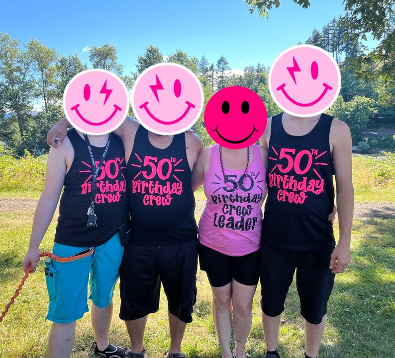 50th Birthday Crew Digital PNG File - Etsy