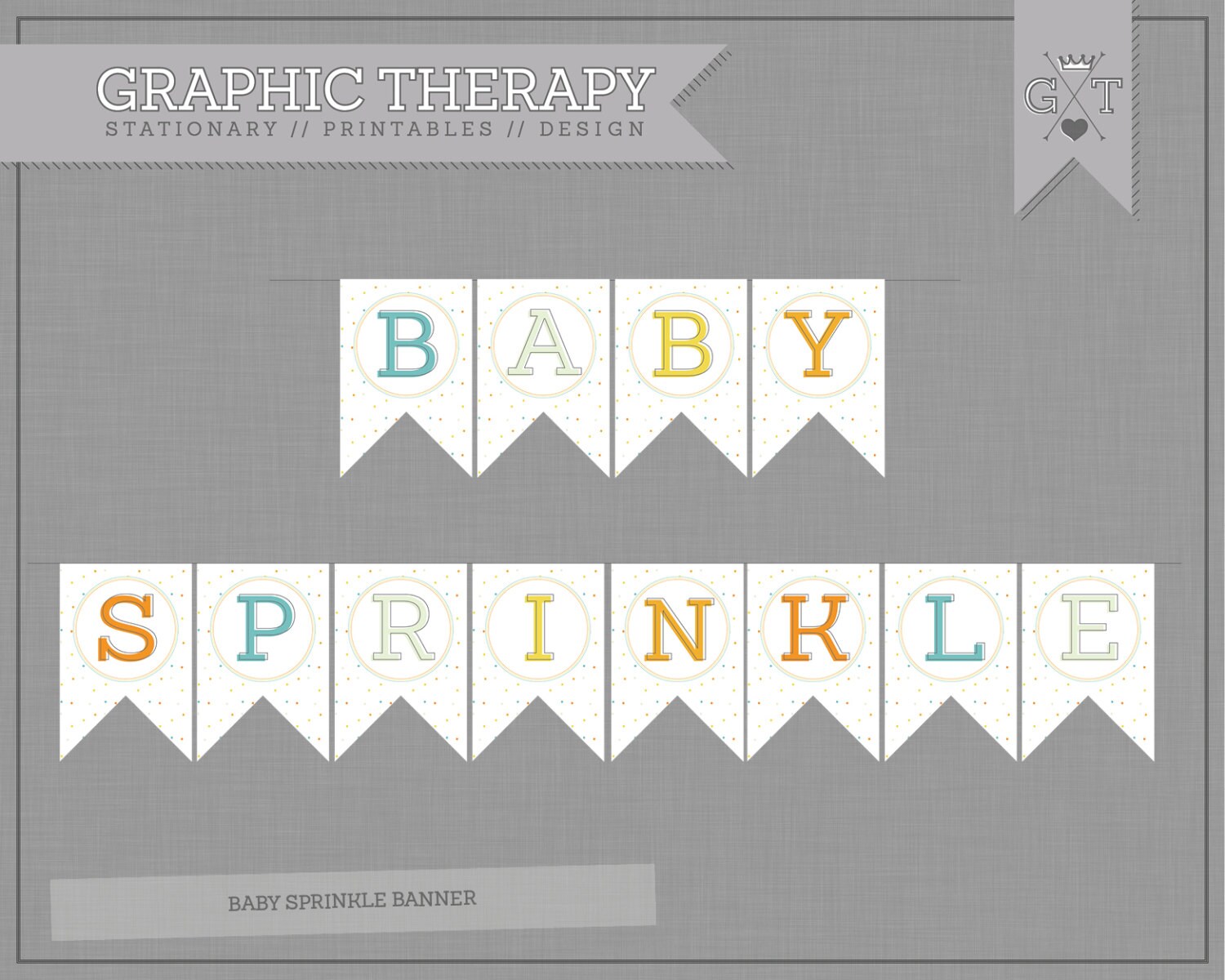 Baby Sprinkle Banner for an Alternative Gender Neutral Baby Shower ...