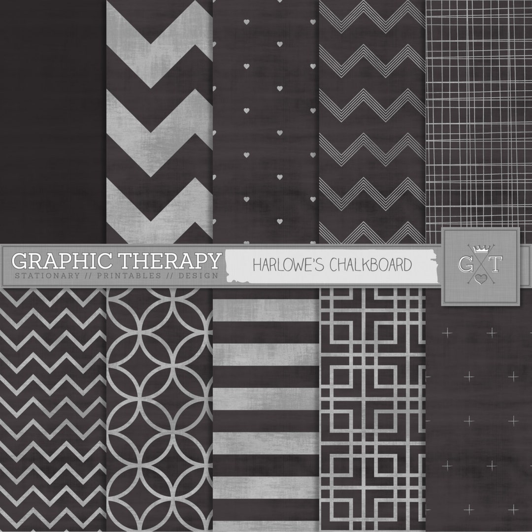Chalkboard Digital Papers, Appearance of a Black Chalkboard, With Chalk ...