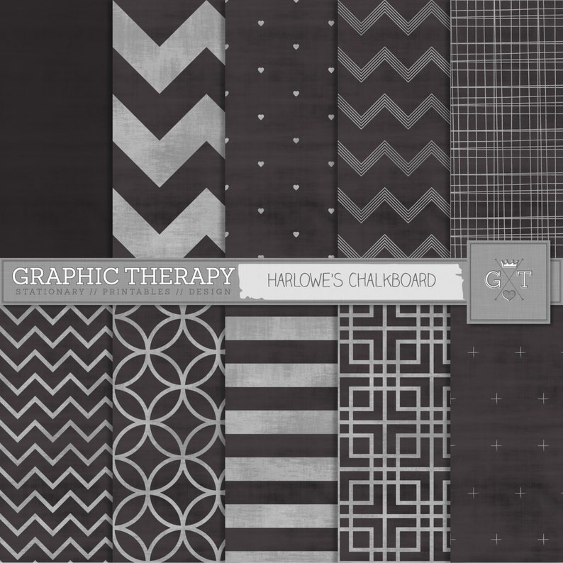 Chalkboard Digital Papers, Appearance of a Black Chalkboard, With Chalk ...