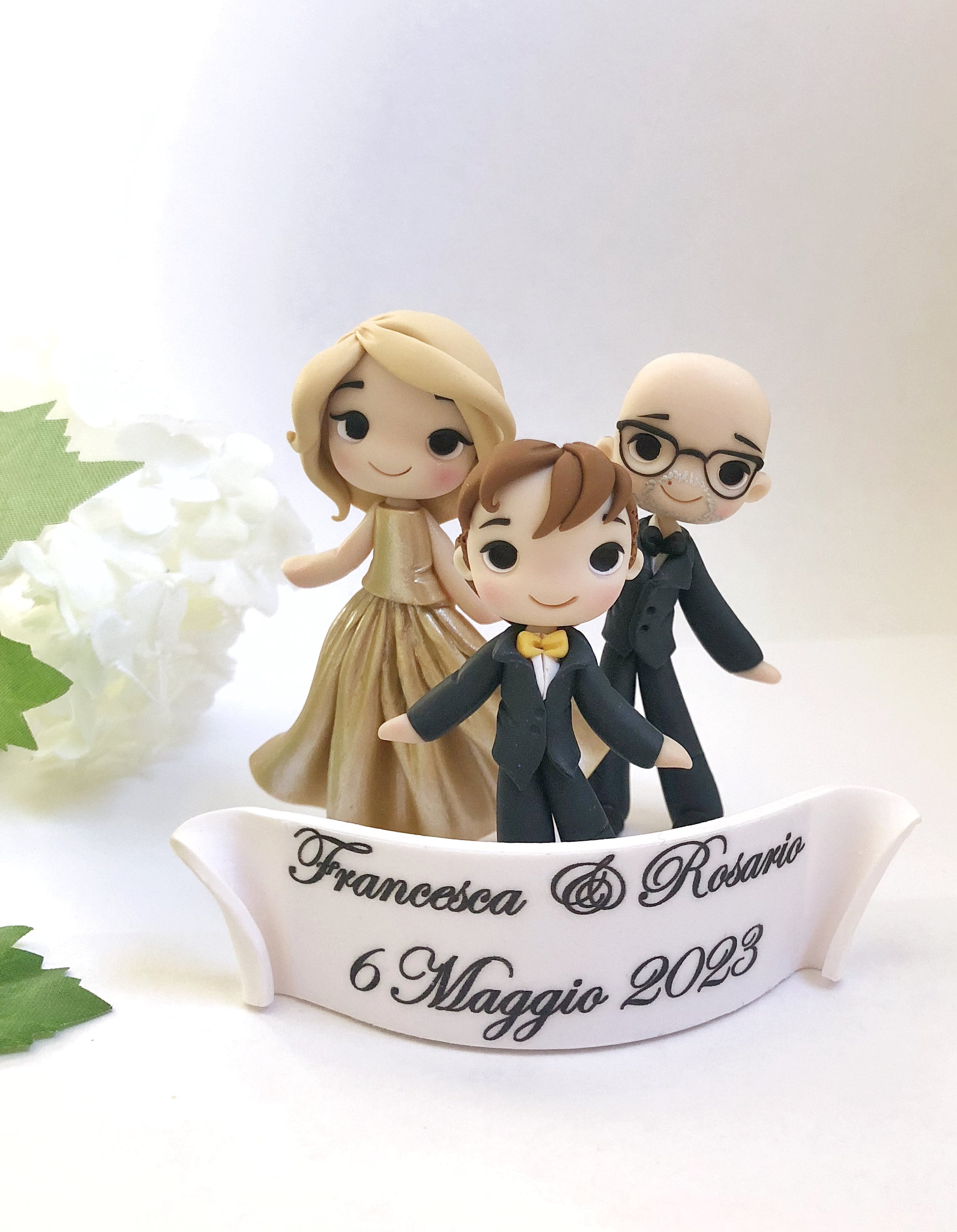 Basic Cake Topper Figurine, Customizable Gift for Wedding and ...