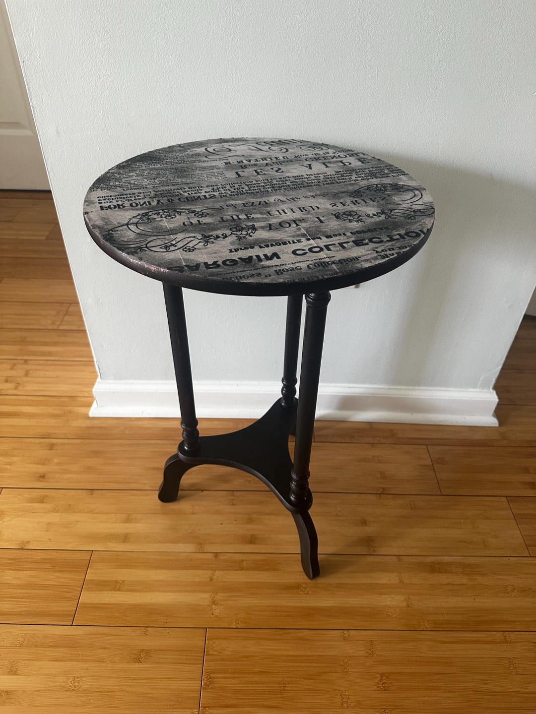 High Top Round Coffee Table ,small End Table,side Table,tall Bistro Pub ...