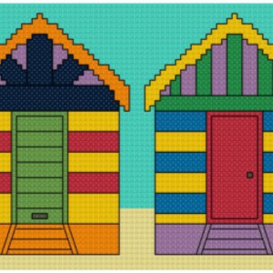 Beach Boxes / Bathing Huts Cross Stitch Pattern - Etsy