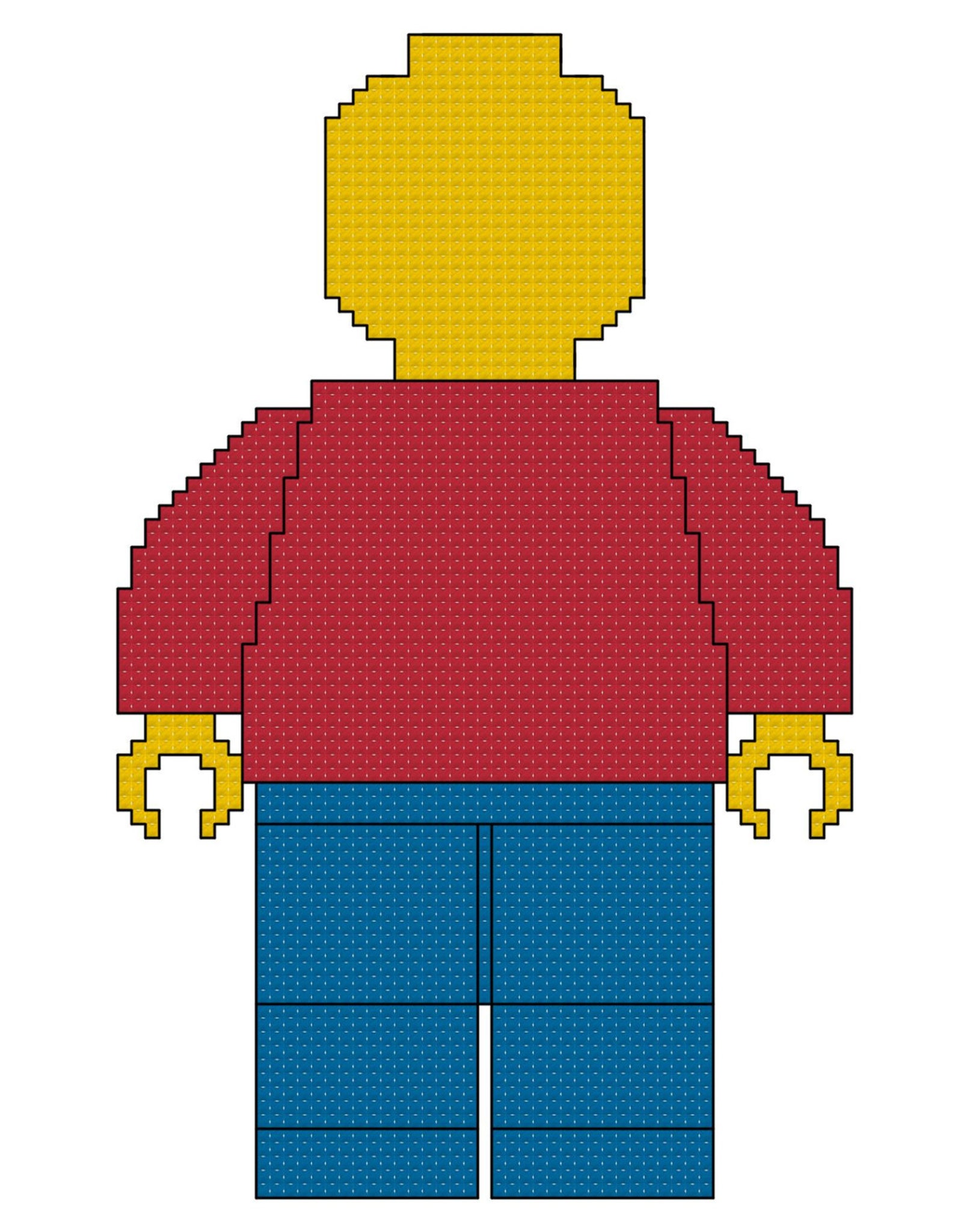 Lego Man Cross Stitch Pattern - Etsy