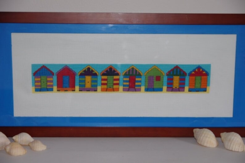 Beach Boxes / Bathing Huts Cross Stitch Pattern - Etsy