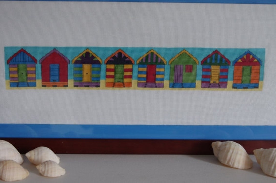 Beach Boxes / Bathing Huts Cross Stitch Pattern - Etsy
