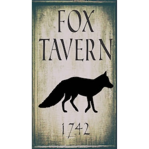 Tavern Sign Stencil - Colonial Sign Stencil - Colonial Stencil - Fox ...