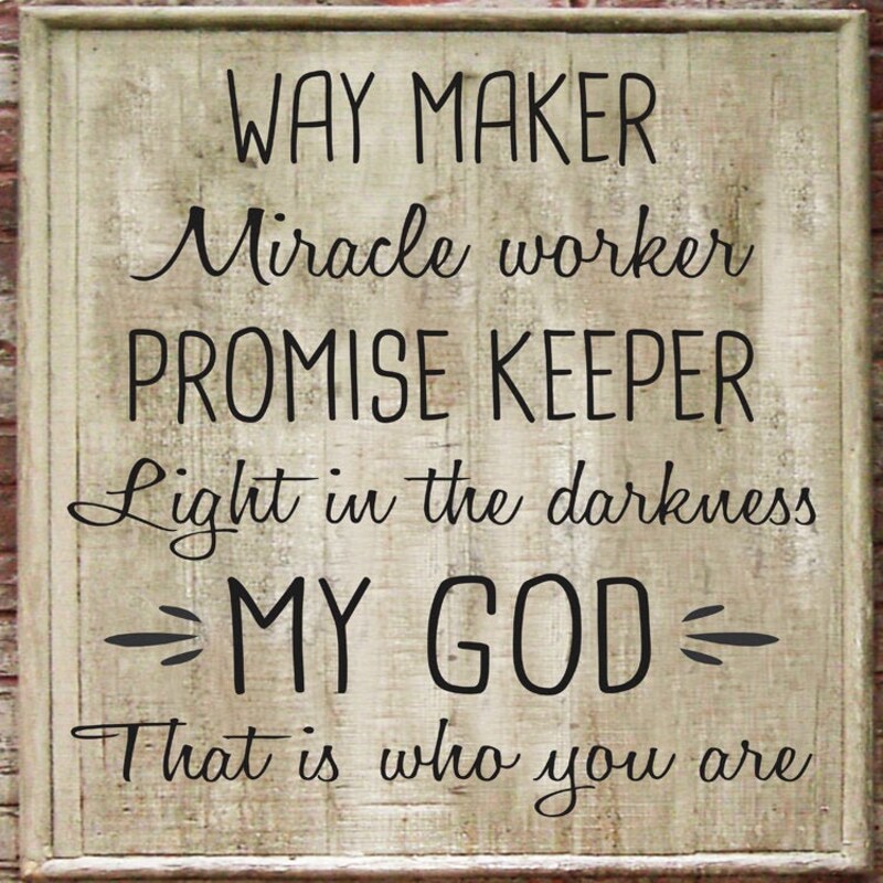 Way Maker Sign - Etsy