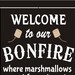 Create Bonfire Sign STENCIL- Welcome to Our BONFIRE - 6 Sizes Available ...