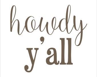 Howdy welcome sign | Etsy