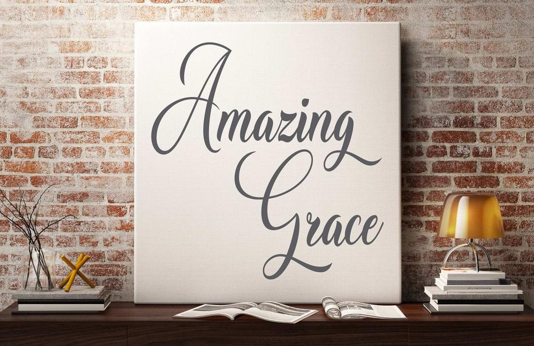 Amazing Grace Sign Stencil - Christian Sign Stencil - Christmas Sign ...