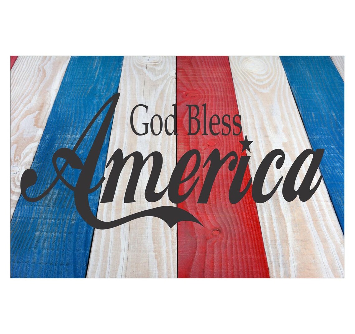 GOD Bless AMERICA Stencil, Star Stencil, Patriotic Decor, Flag Stencil ...
