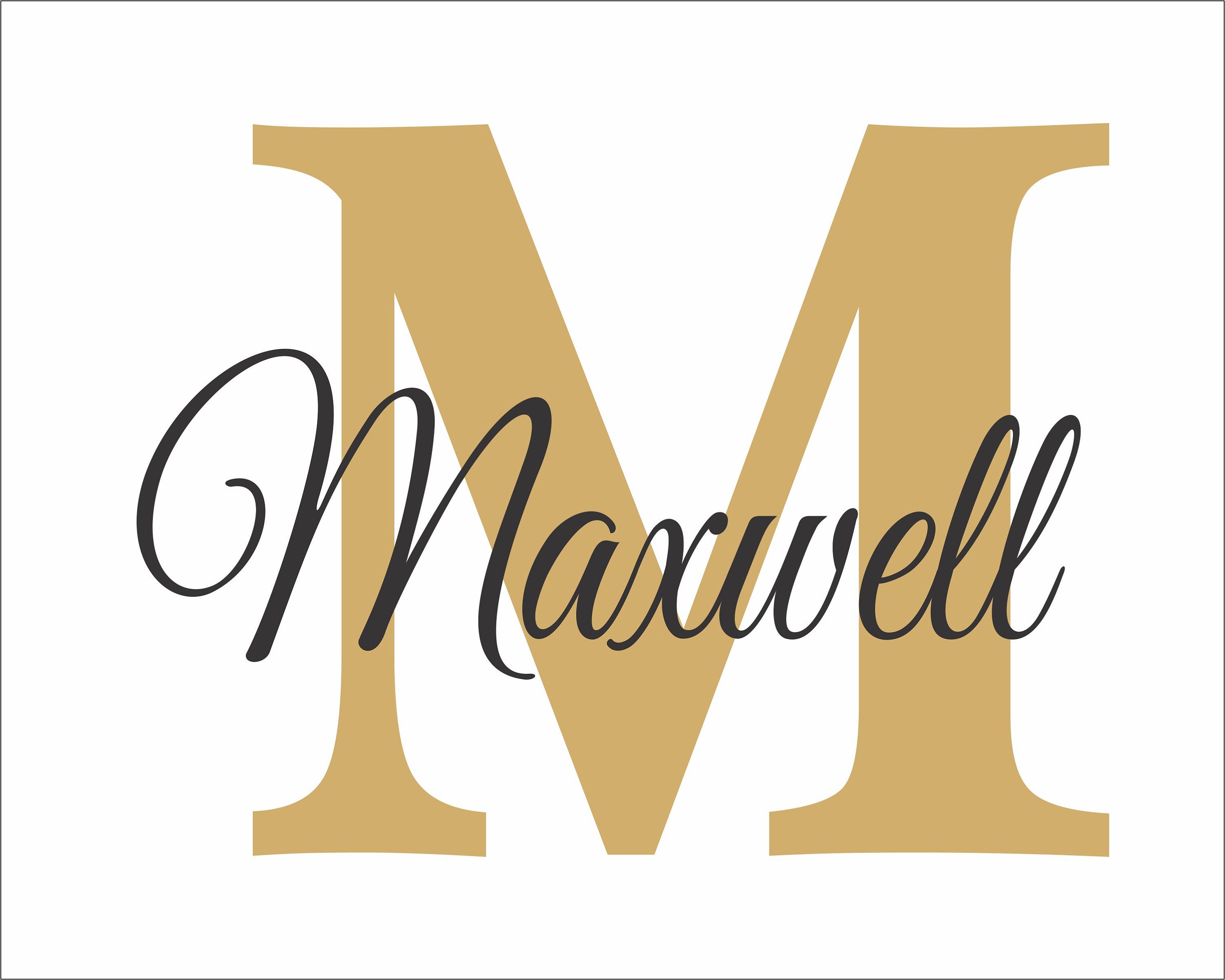 Monogram Sign Stencil - Custom Monogram Stencil - Custom Stencil ...